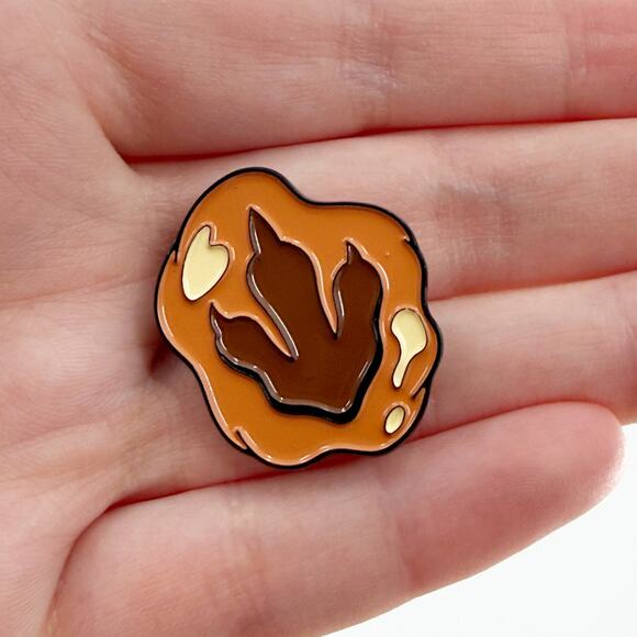 Unbranded | Jewelry | Dinosaur Footprint Fossil Skull Pin | Poshmark